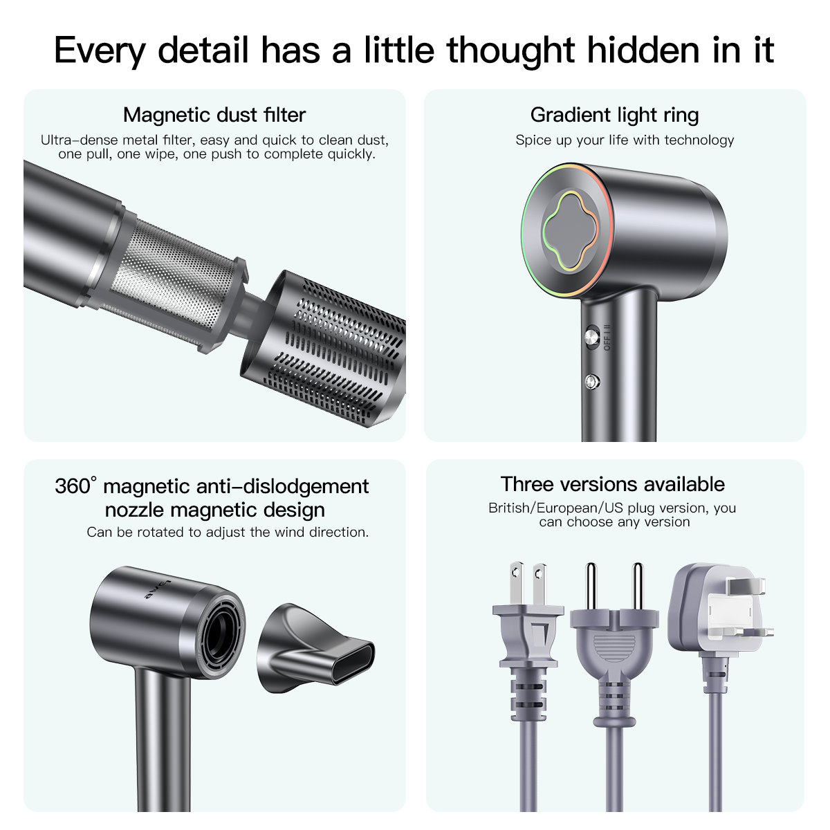 Awei DS-1 Home Appliances Lonic Standing Hair Dryer – TechPro Factory